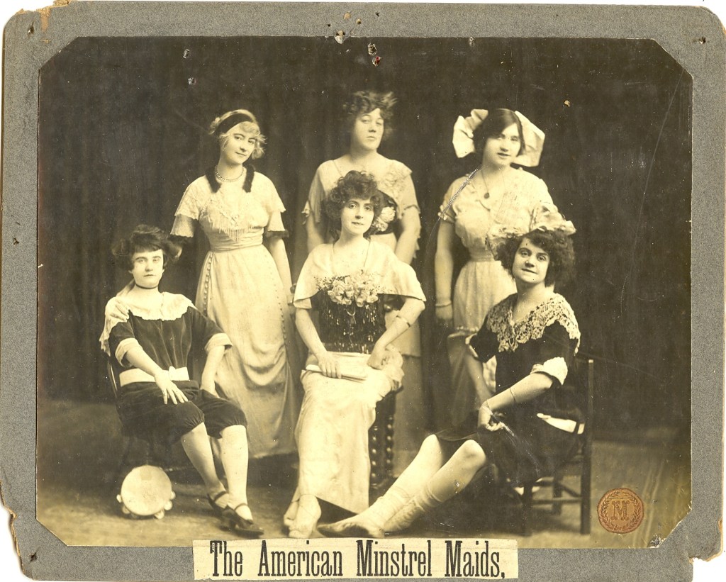 AMERICAN MINSTREL MAIDS VAUDEVILLE PUBLICITY PHOTOGRAPHS, CA. 1915 ...
