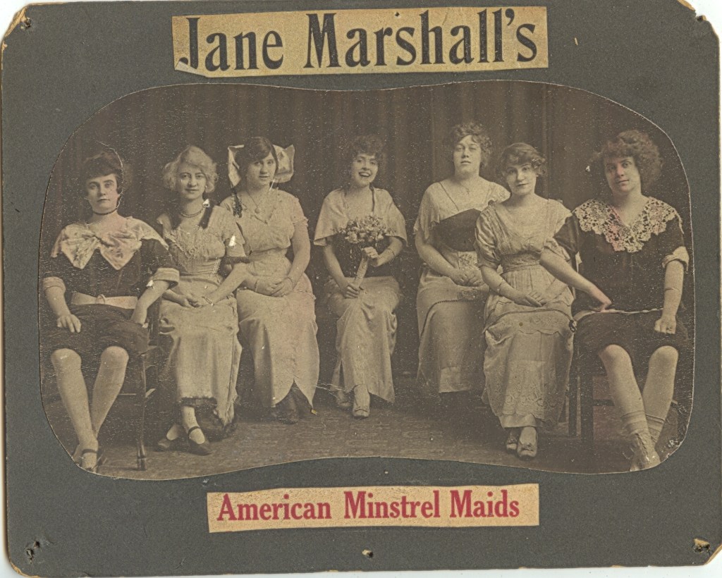 AMERICAN MINSTREL MAIDS VAUDEVILLE PUBLICITY PHOTOGRAPHS, CA. 1915 ...